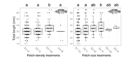 Tuckey Boxplots Superimposed With Stripchart Of Symphodus Spp Download Scientific Diagram