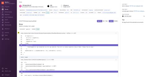 Codepush Iosandroid With Hermes Showing Wrong Line Numbers Rn068sentry Sdk7self Hosted 225