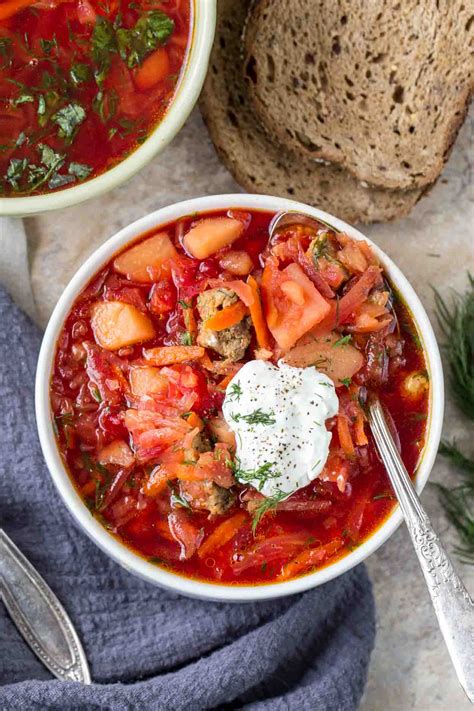 Russian Borscht Recipe Valentinas Corner