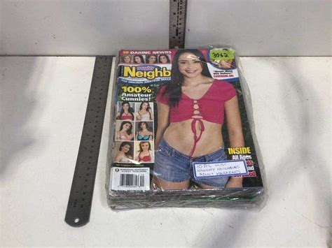 Misc Naughty Neighbors Adulat Magazines Approx 10 Wild Rose Auction Services