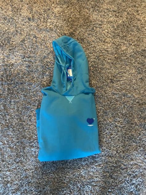 Ader Error Adder Error Blue Heart Hoodie Grailed