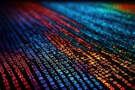 Colorful Technology Binary Matrix Code Abstract Wallpaper Patern