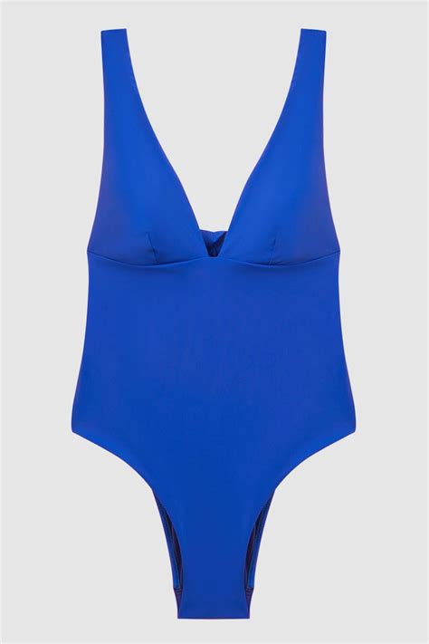 Buy Reiss Blue Luna Italian Fabric Swimsuit From The Next Uk Online Shop