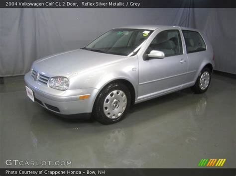 Reflex Silver Metallic 2004 Volkswagen Golf Gl 2 Door Grey Interior