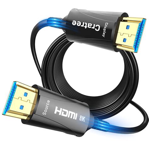 8k Fiber Optic Hdmi Cable 50ft 48gbps Hdmi 2 1 Ultra High Speed Hdmi Cord 8k 60hz