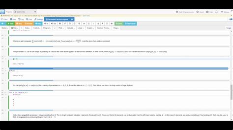 Basic Calculus With Parameters Using Sage YouTube