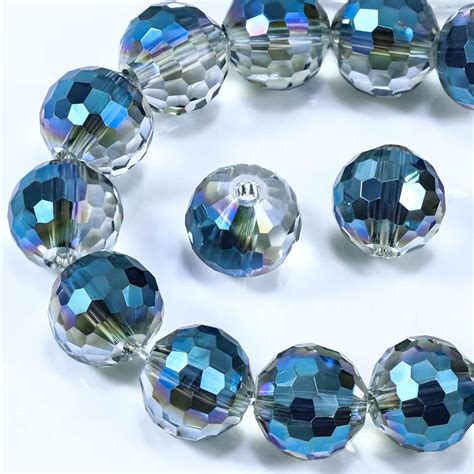 Dowarm 150pcs 6mm Round Crystal Glass Beads For Jewelry