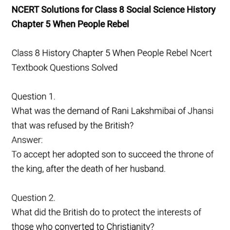 8th History Chapter 5 Social Science Notes Teachmint