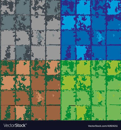 Seamless Pattern Square Tile Or Wall Covered Vector Image