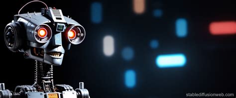 Johnny 5 Illustration In Electrical Background Stable Diffusion Online