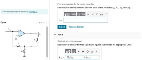 Solved Find An Expression For The Output Current Io Express