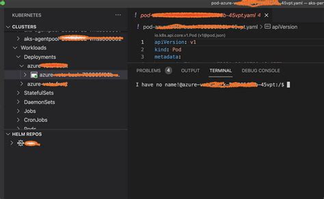 Attaching Terminal To Pod Displaying Debugging Information · Issue 941 · Vscode Kubernetes