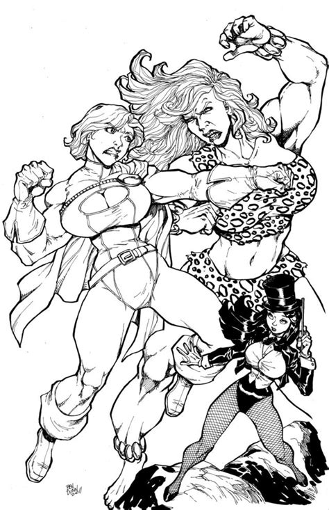 Power Girl Battles Giganta Superhero Catfights Female Wrestling