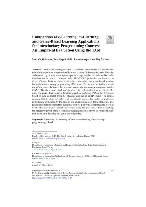 pdf comparison of e learning m learning and game based learning