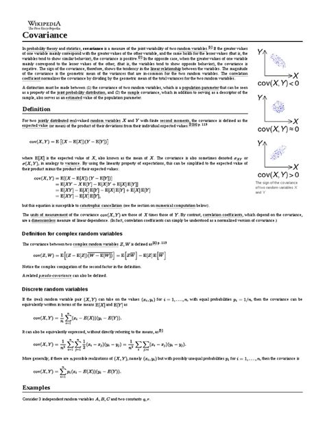 Covariance Pdf Covariance Covariance Matrix