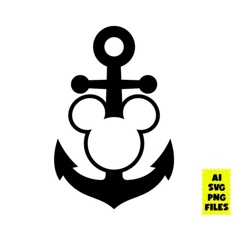 Anchor Mickey Head Png Mickey Mouse Png Anchor Png Disney Inspire