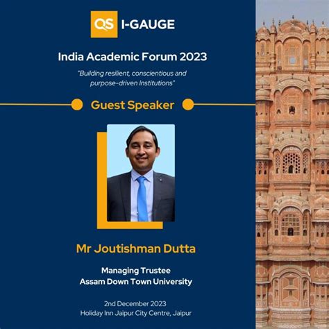 Joutishman Dutta On Linkedin Looking Forward To Being Part Of The Qs I