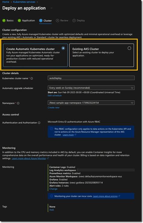 Using “deploy Application” In Azure Kubernetes Service Aks