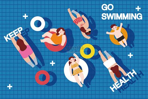 여름 수영장 파티 일러스트 무료 다운로드 Lovepik