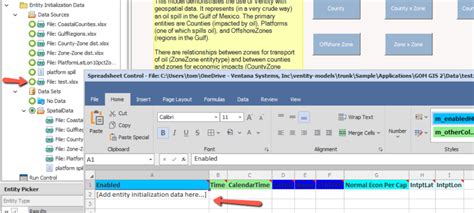 Initializing Entities Using Excel Data