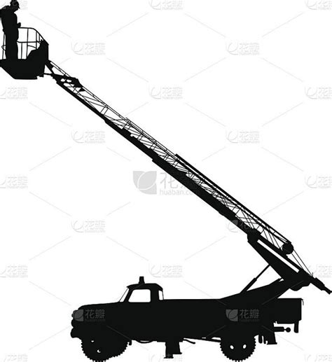 电工，修理电线杆。矢量图