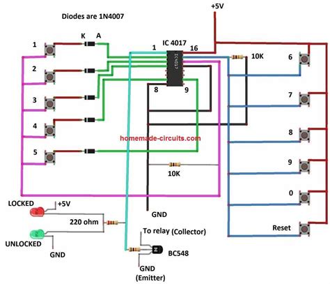 Password Based Circuit Breaker Block Diagram Explanation Circuit Diagram