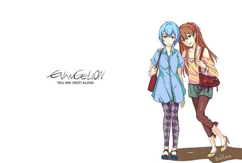 Souryuu Asuka Langley And Ayanami Rei Neon Genesis Evangelion And