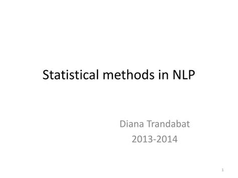 PPT Statistical Methods In NLP PowerPoint Presentation Free Download ID 4563188