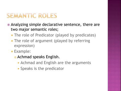 PPT SEMANTIC ROLES PowerPoint Presentation Free Download ID