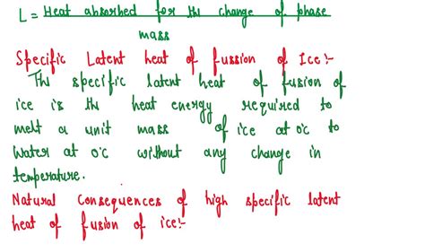 Calorimetry Chapter Important Notes Class10 Icse