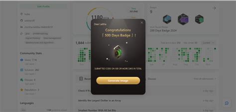 Lalitha Chintha On Linkedin Leetcode Codingjourney 500days Programming Problemsolving
