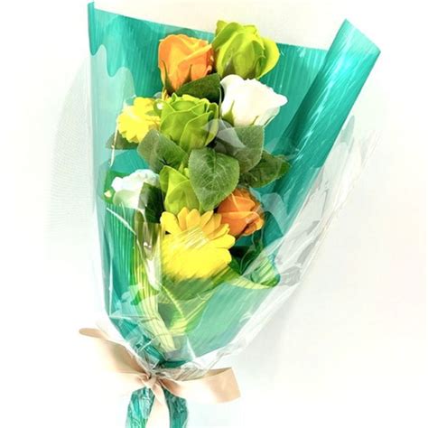 【楽天市場】ソープフラワー 10本タイプ プレゼント 花束 誕生日 お祝い お礼 薔薇 ローズ 造花 フラワーソープ 枯れない花