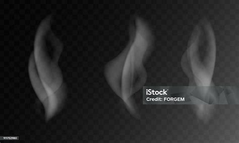 벡터 일러스트 레이 션의 연기나 증기 투명 한 배경에서 분리 설정 개념에 대한 스톡 벡터 아트 및 기타 이미지 개념 개체 그룹 검은색 Istock