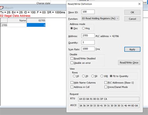 modbus setting not able to poll victronenergy