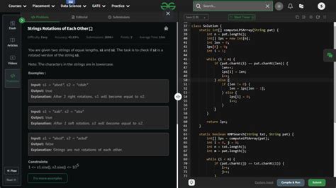 Solved Strings Rotations With Kmp Algorithm In Java Sarthak Singh