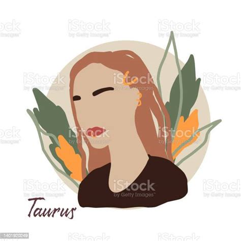 토러스 조디악 유행 여자로 여성 점성술 별자리 기호 그림 점성술 기호에 대한 스톡 벡터 아트 및 기타 이미지 점성술 기호