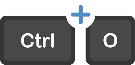 Open File Shortcut Keyboard 16624971 Vector Art At Vecteezy