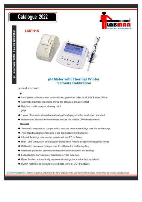 Labman Automatic Microprocessor Based Ph Meter Model Lmph 15 For Laboratory 1kg At Rs 45000 In