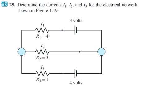solved determine the currents i1 i2 and i3 for the