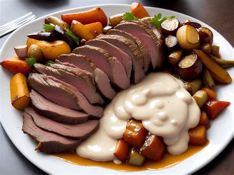 Premium Ai Image A Cooked Roast Beef