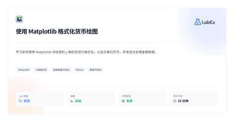 Matplotlib Y 轴格式化 金融数据可视化 Labex