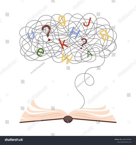 Dyslexia School Learning Difficulty Disability Open Stock Vector