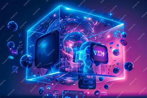 Premium Photo 3d Render Of Metaverse Technology Background With Blockchain Network Connections