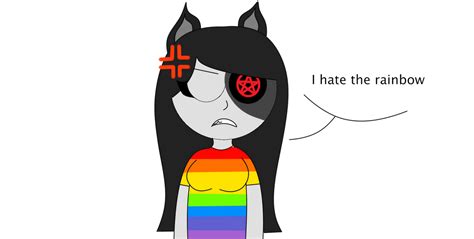 Keli Wearing A Rainbow Shirt By Delithesweetfox On Deviantart