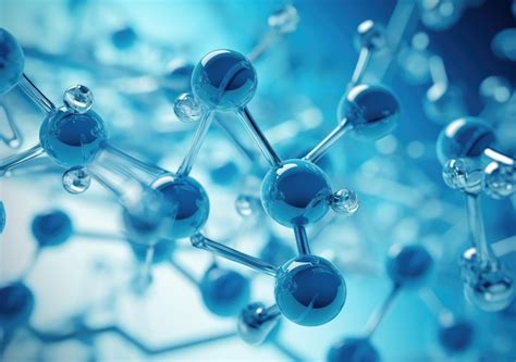 Premium Ai Image 3d Molecule Background With Connected Spherical Particles Atoms Vector