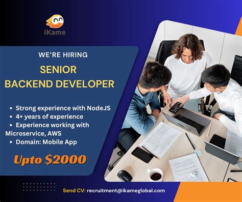 Hien Pham On Linkedin Senior Backend Developer Hanoi Ikame Tìm Kiếm 1 Senior Backend