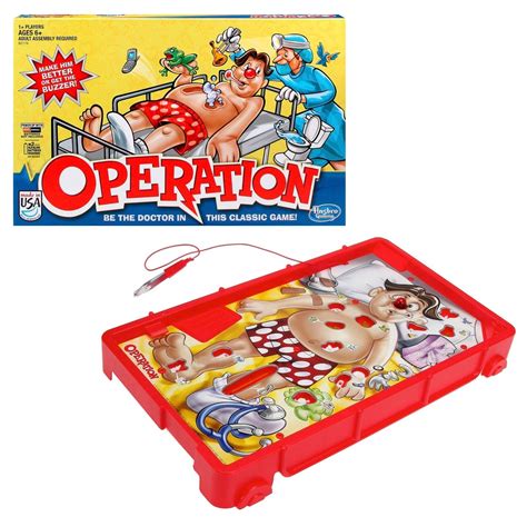 Operation Classic Board Game By Hasbro Operation Game Board Games