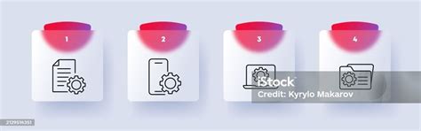 설정 아이콘 설정 기어 톱니바퀴 파일 폴더 데이터 컴퓨터 노트북 현대 기술 개체 텍스트 플랫 스타일 튜닝 번호 매기기 조정