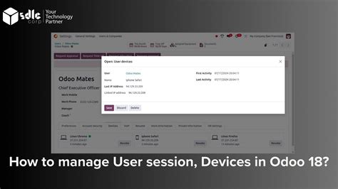 How To Manage User Session Devices In Odoo 18 Sdlc Corp