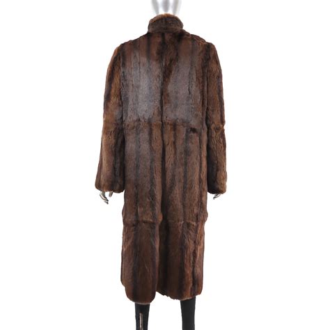 Dyed Squirrel Fur Coat Size M Vintagefurs